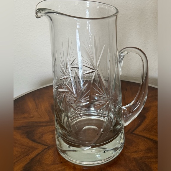 Art | Stunning Vintage Cut Crystal Pitcher 62 Ounce Tall | Poshmark